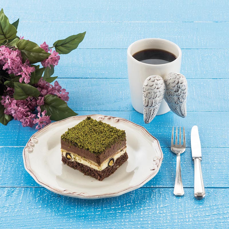 Antep Fıstıklı Kare Pasta - Keks Bakery - Keks Bakery